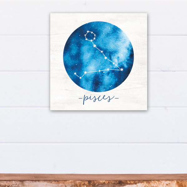 Dakota Fields Dulin Pisces Zodiac Sign Canvas Art Wayfair